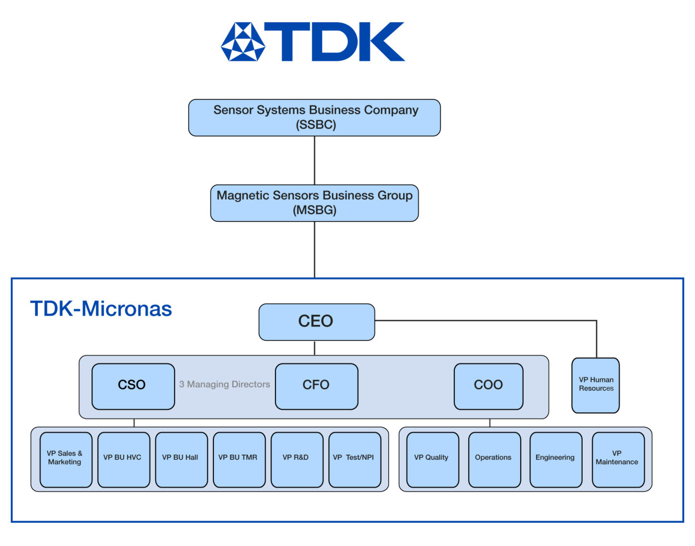 Organigramm | TDK-Micronas GmbH